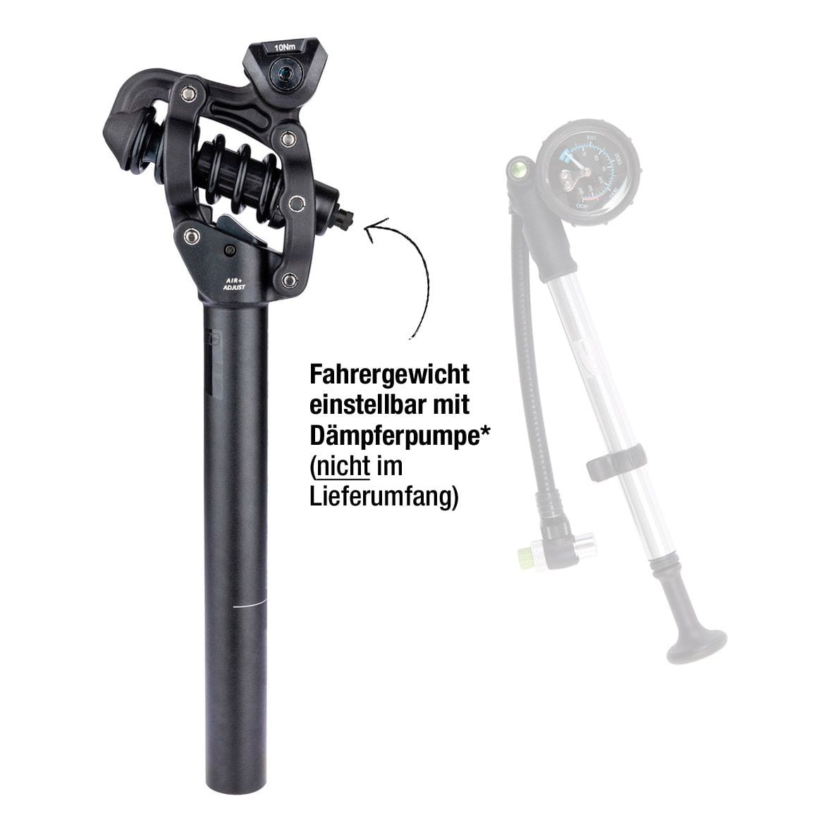 Contec Nara Air Link+ Parallelogramm Sattelstütze mit Luftdämpfer ...