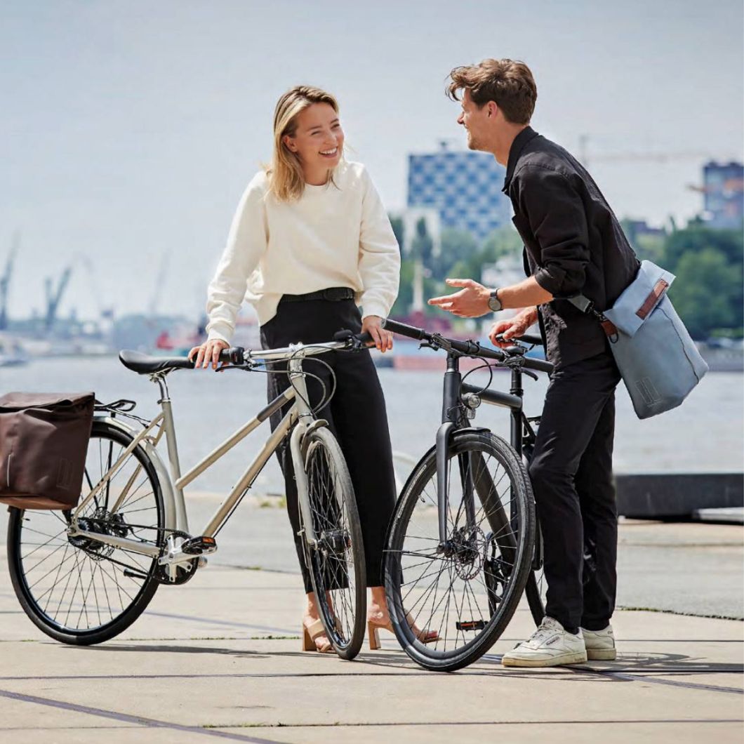 Basil City Shopper Vegan Leather Rear Pannier Bag / Schultertasche 14 ...