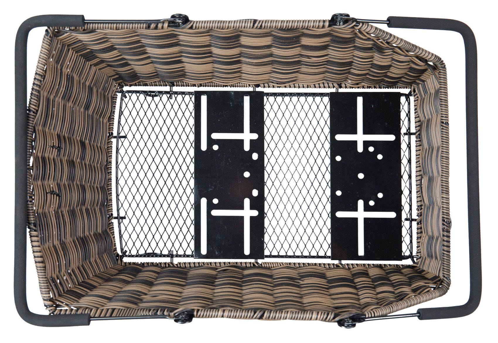 Basil Cento Rattan Look Bike Basket Rack MIK / Racktime / CarryMore buy ...