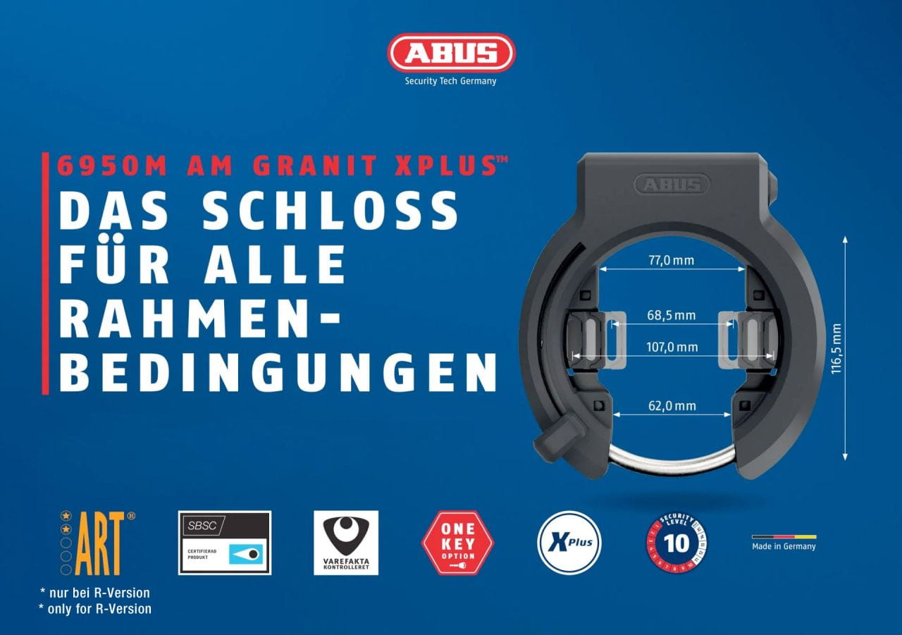 ABUS 6950M Granit XPlus Rahmenschloss (Sonderanfertigung, XPlus Code ...