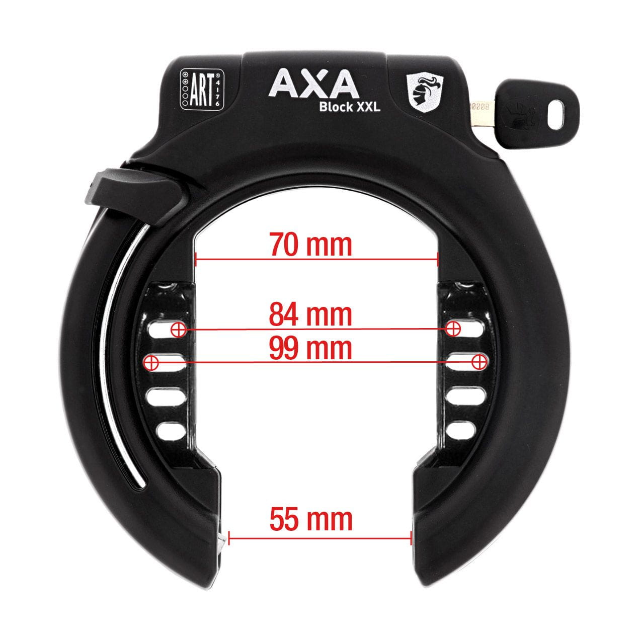 AXA Block XXL Frame Lock 70 mm Reifendurchlass Black buy online