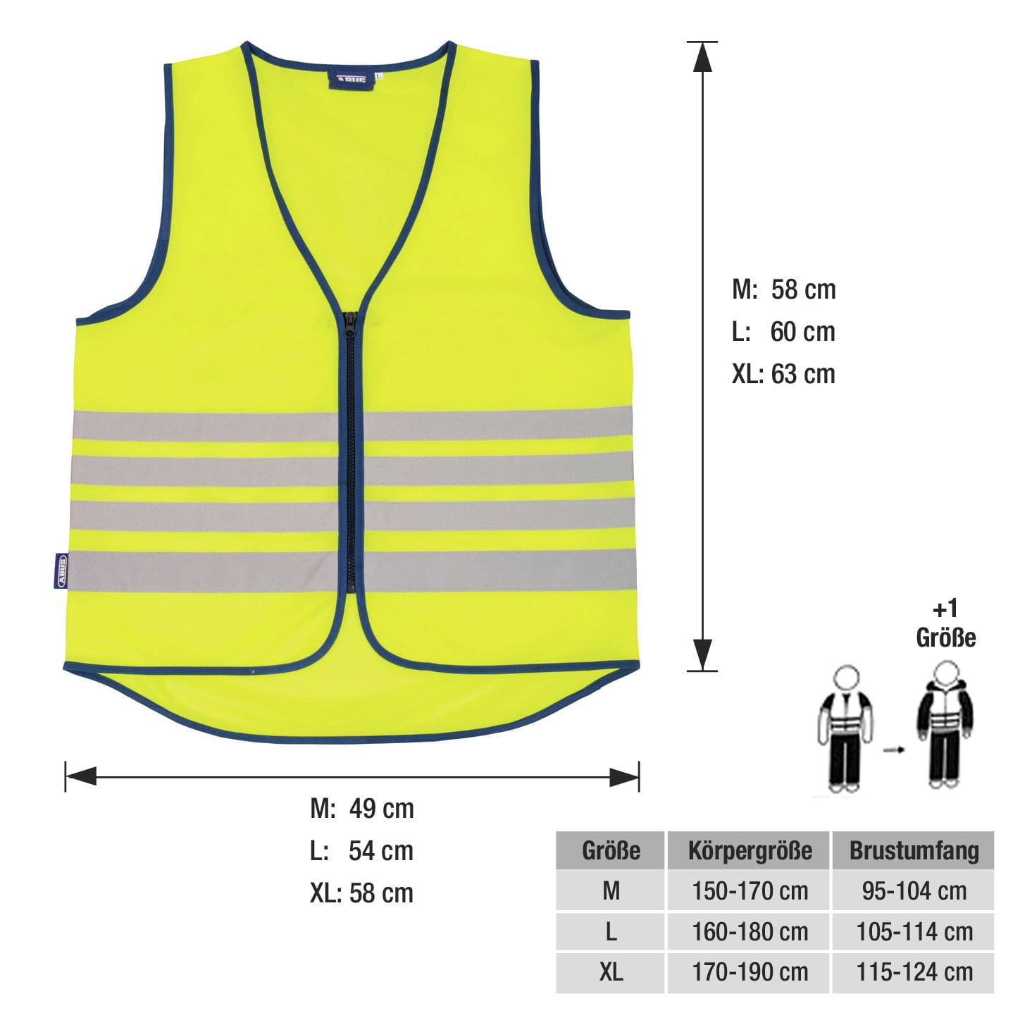 ABUS Lumino Reflex Vest Yellow High Visibility Vest buy online