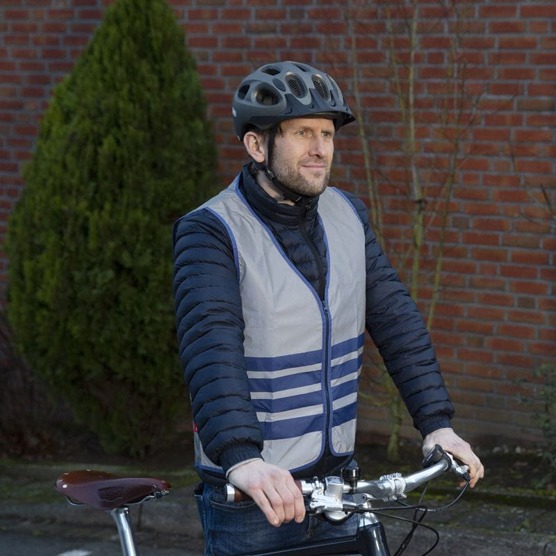 ABUS Lumino Urban Reflex Vest Silber High Visibility Vest buy online